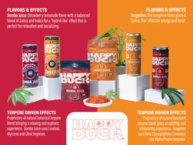 Happy Duck THC Seltzers & Gummies