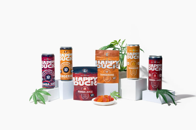 Happy Duck THC Seltzers & Gummies